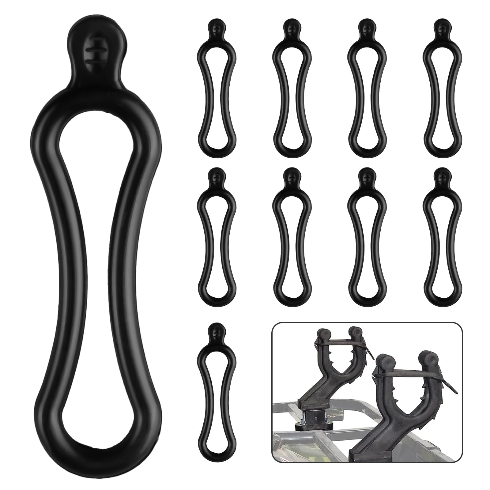 Amazon.com: 10 Pcs Rubber Snubbers Straps for ATV Gun & Bow Rack Gun ...