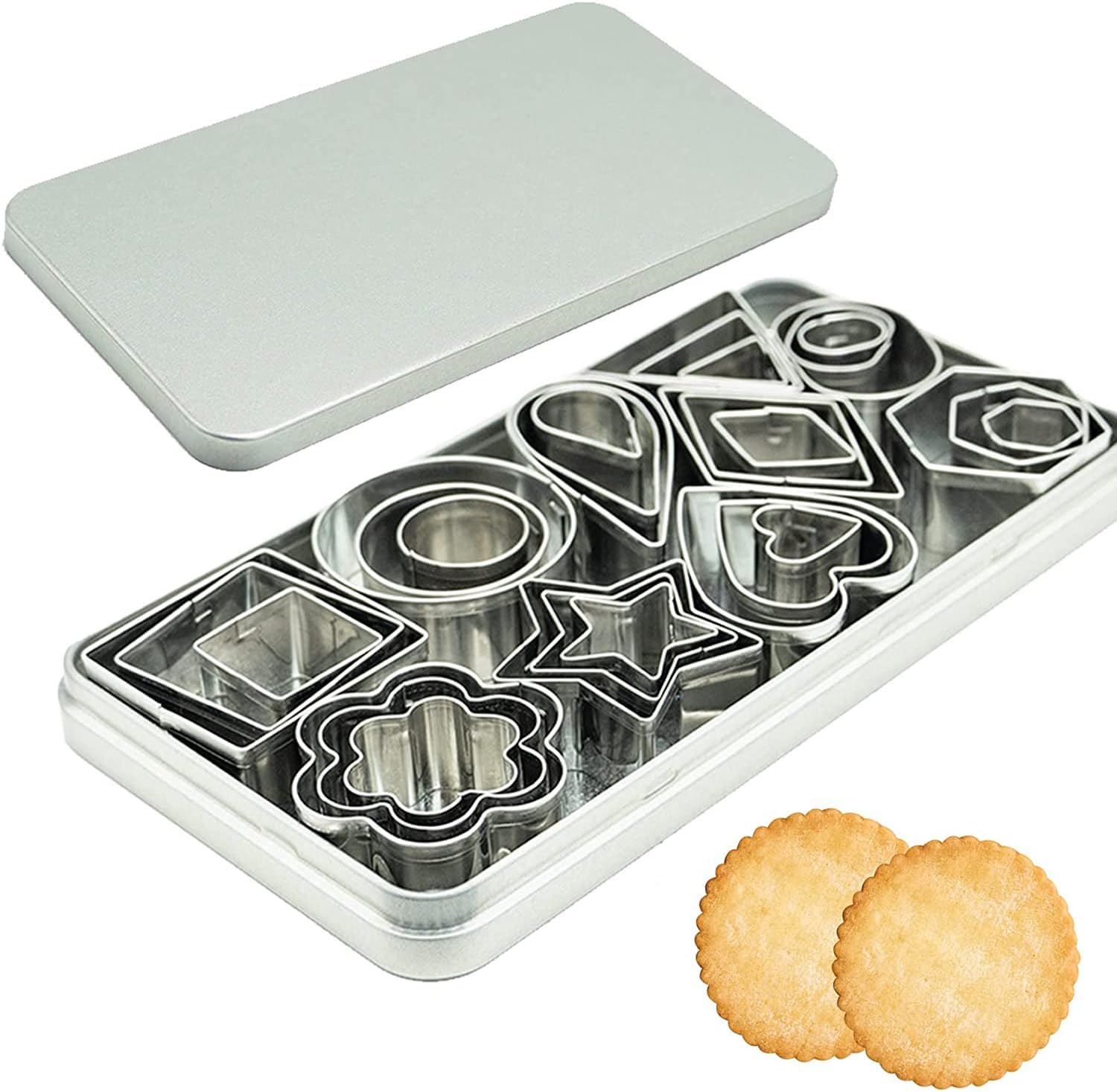 Senshuomy Mini Cookie Cutter Set,Biscuit Cutters,Shapes Cutter,Heart ...