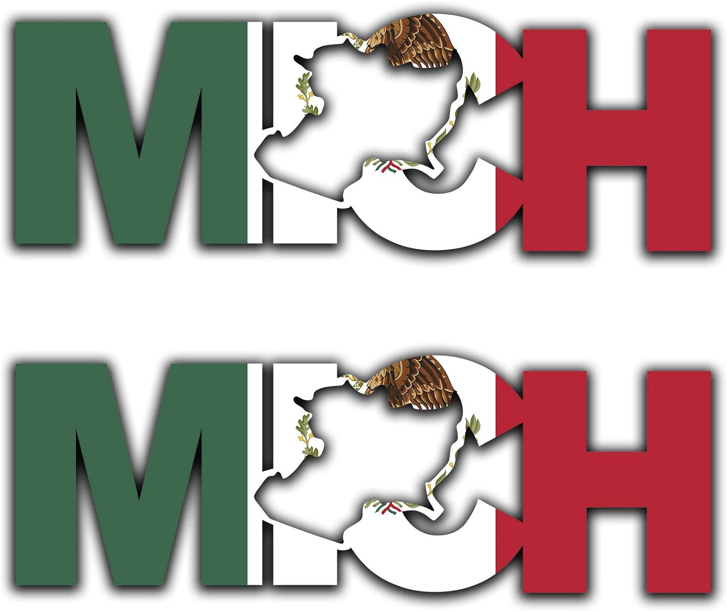 Amazon.com - Edward Mexico x2 MICH Sticker Michoacan Decal Mexico ...