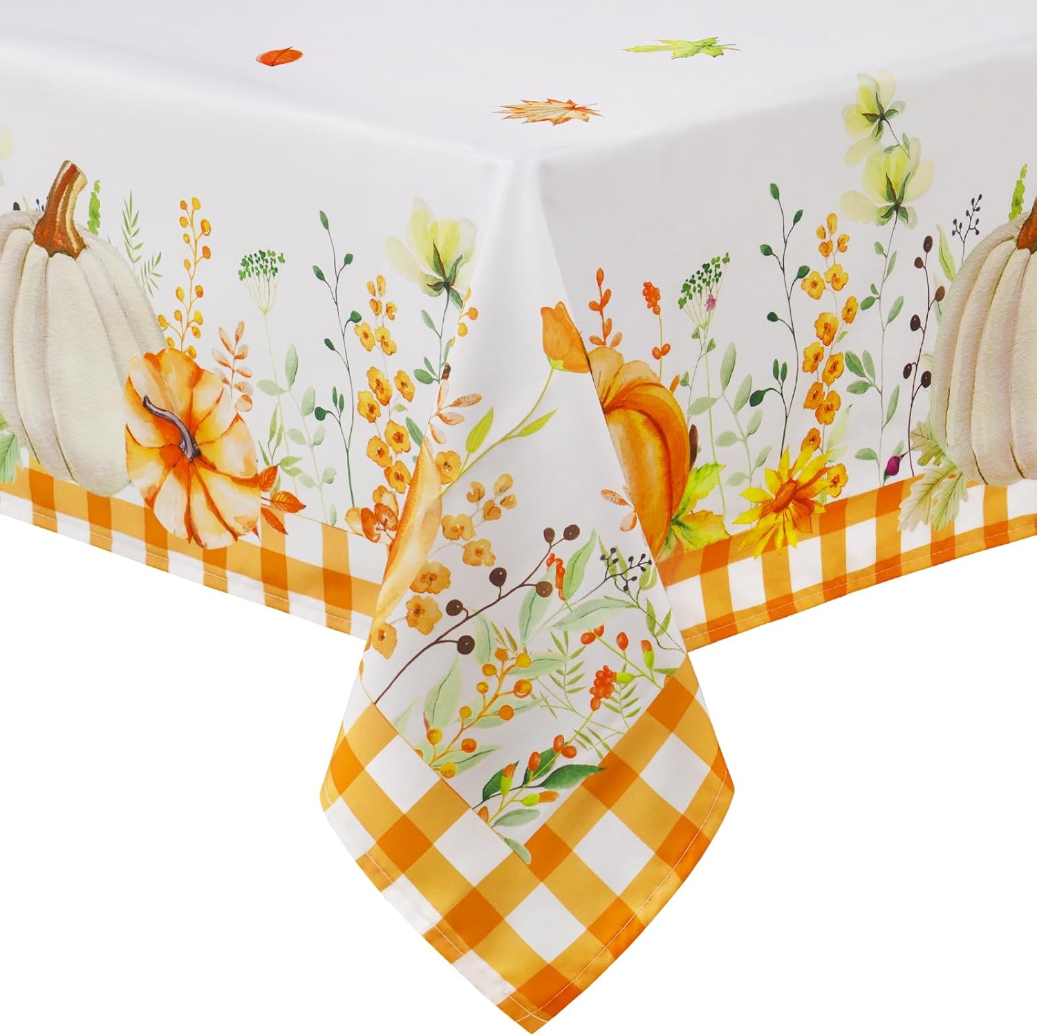 Amazon.com: Fall Tablecloth Pumpkin Thanksgiving Table Cloth Square ...