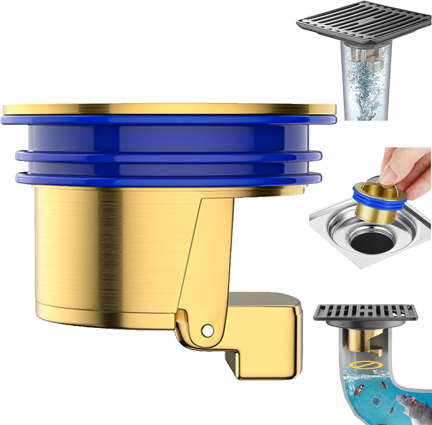 Toilet Floor Drain Deodorizing Core, Backflow Preventer Sewer Core Anti ...