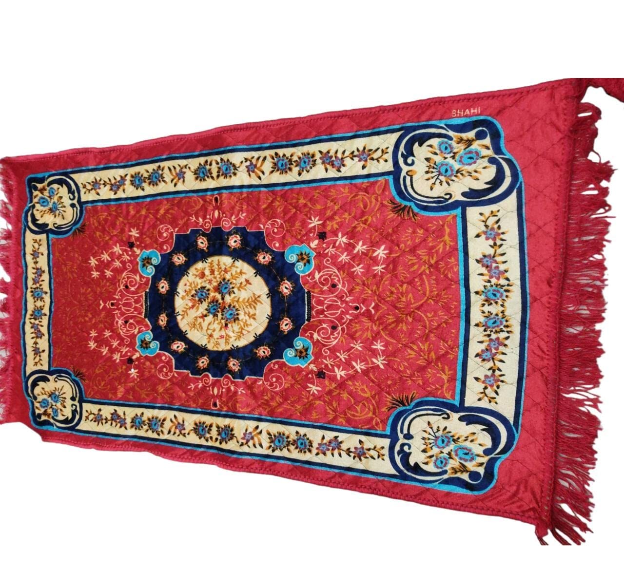 Buy KATARIA Handloom Velvet Pooja Asan/Rug (Multicolour) (24X60 inch ...