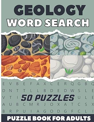 Geology Word Search Puzzle Book For Adults: 50 Large Print Puzzles ...