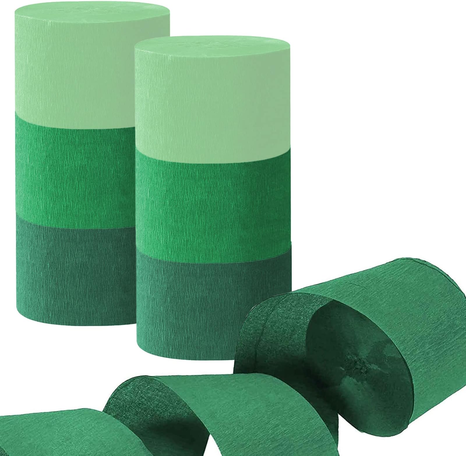 Amazon.com: Capesaro Green Crepe Paper Streamers - 6 Rolls Party ...