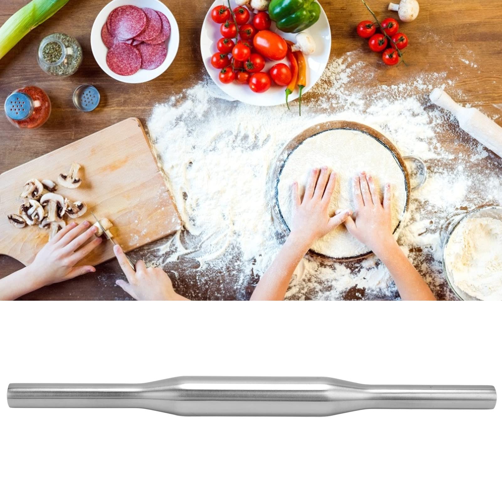 Small Rolling Pin Professional Pizza Dough Roller, Portable 304 ...