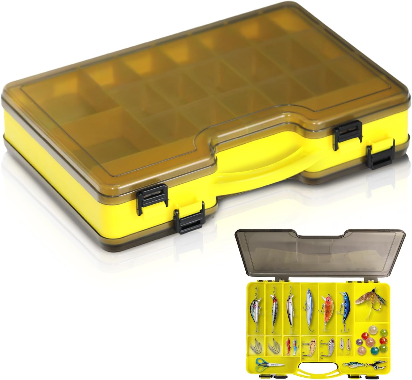 Amazon.com : Fishing Tackle Box,Plastic Tackle Trays,Tackle Box ...