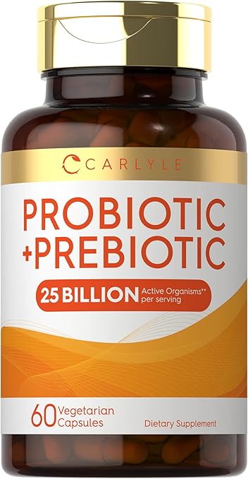 Amazon.com: Carlyle Prebiotic & Probiotic | 25 Billion CFU | 60 ...