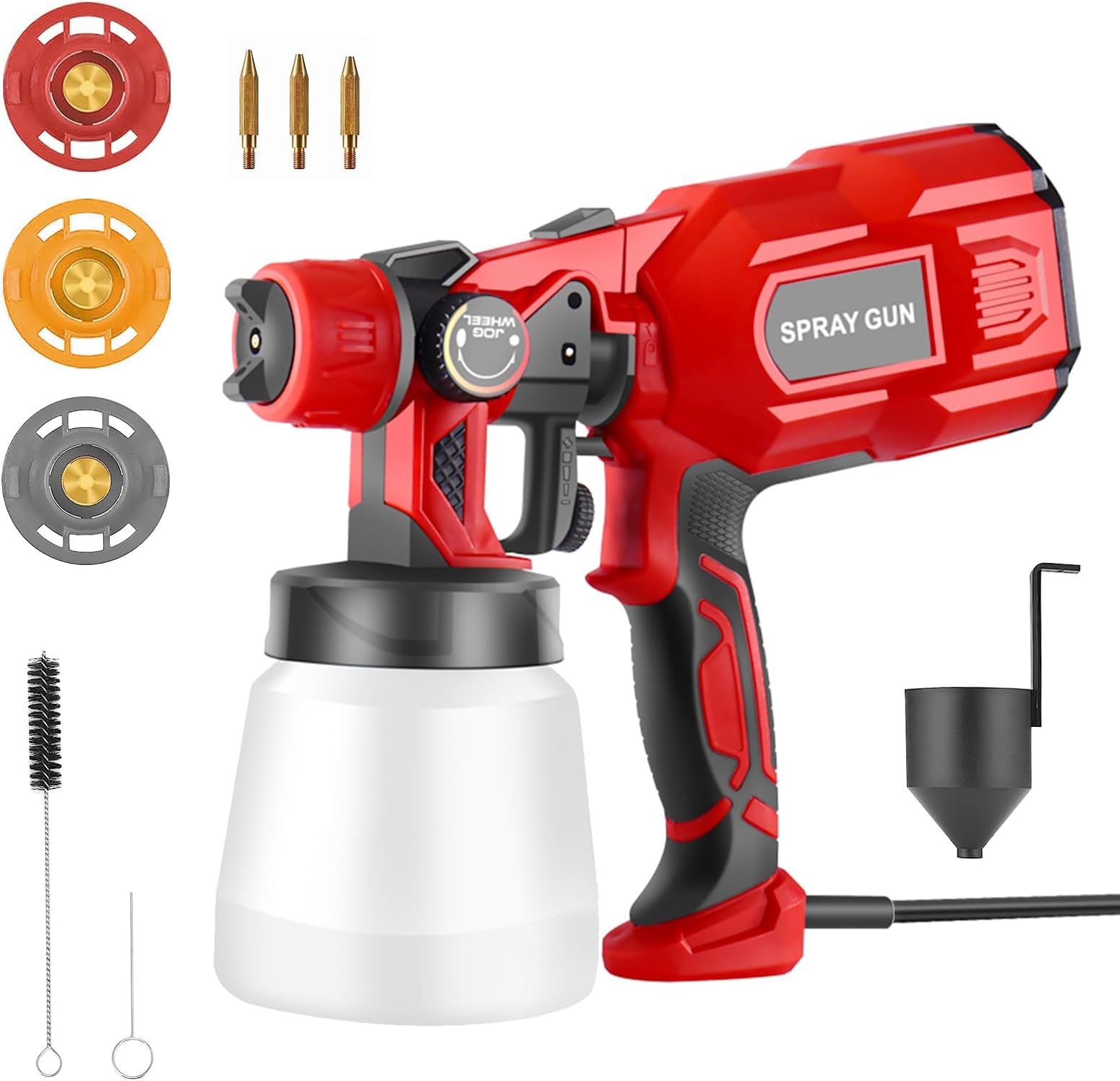 Amazon.com : WIBENTL Paint Sprayer, 700W HVLP Electric Spray Paint Gun ...