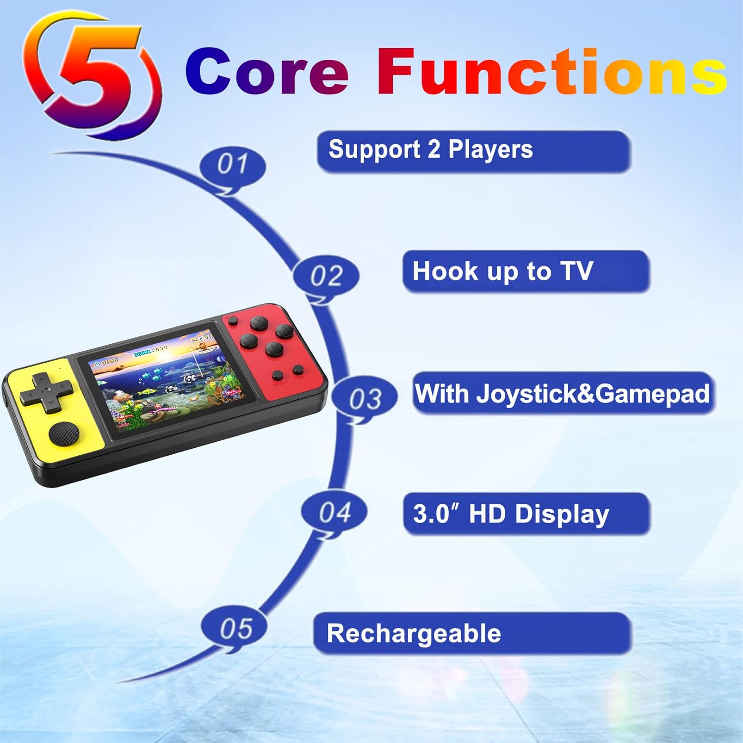 Buy Great Boy Handheld Game Console for Kids Aldults Preloaded 270 ...