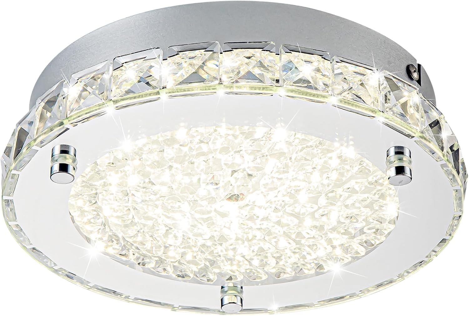 Lzawvm Crystal Ceiling Light Flush Mount Kitchen Ceiling Light Fixtures ...