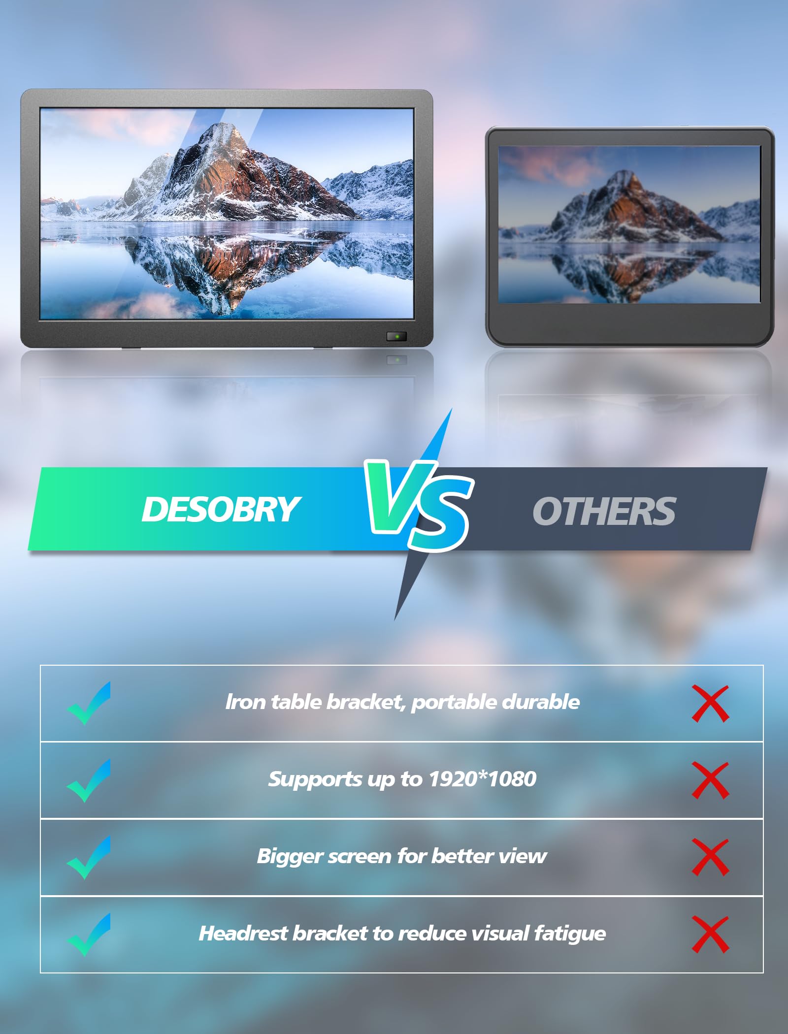 Snapklik.com : Desobry 14.1" Portable TV
