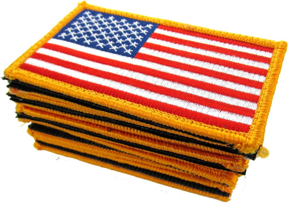 Amazon.com: Forward Facing American Flag Patch with Velcro (R) Hook ...