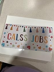 Amazon.com: Zonon Class Jobs Bulletin Board Colorful Class Jobs Pocket ...