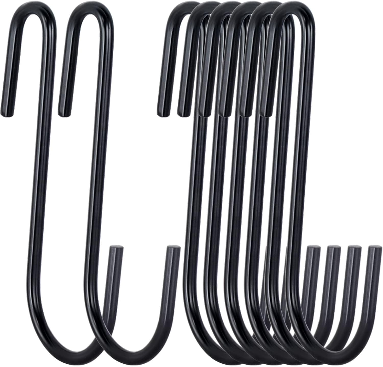 Amazon.com: ESFUN 30 Pack 3 inch Heavy Duty S Hooks Black Pan Pot ...