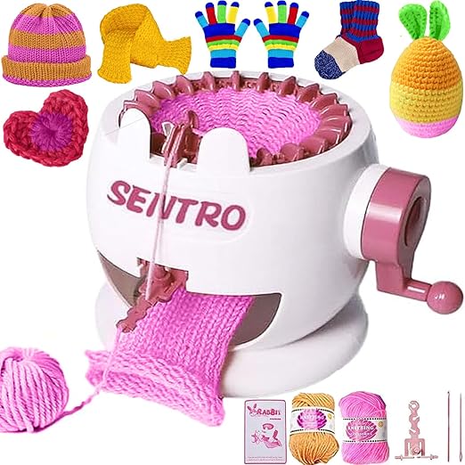 Amazon.com: SENTRO 22 Needles Knitting Machine, Smart Automatic ...