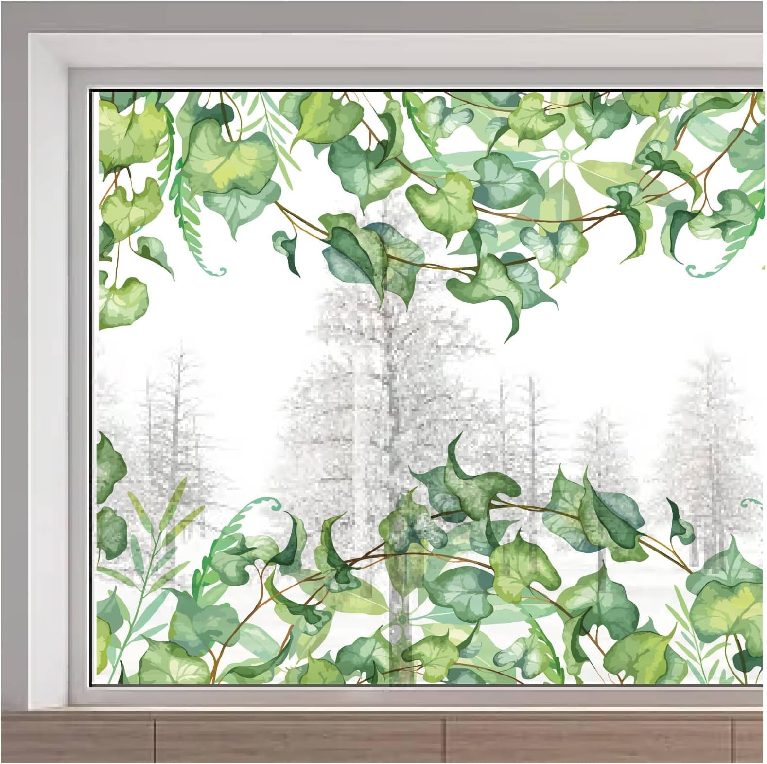 Amazon.com: GORGECRAFT Vine Window Decals Static Non Adhesive Green Ivy ...