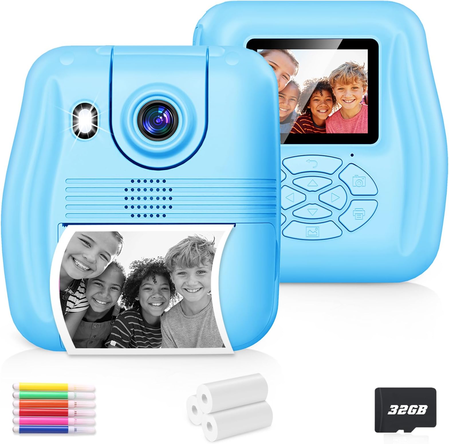 Amazon.com: Kids Camera Instant Print, Toy for Kid Christmas Birthday ...