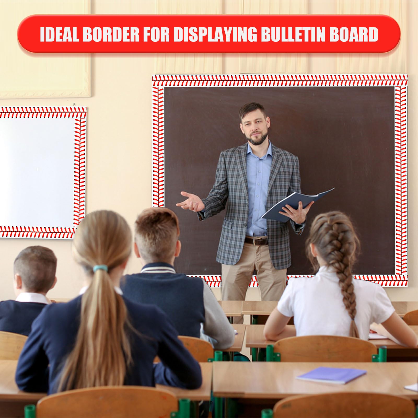 Snapklik.com : AWIZOM 99 Feet Baseball Bulletin Board Border Baseball ...