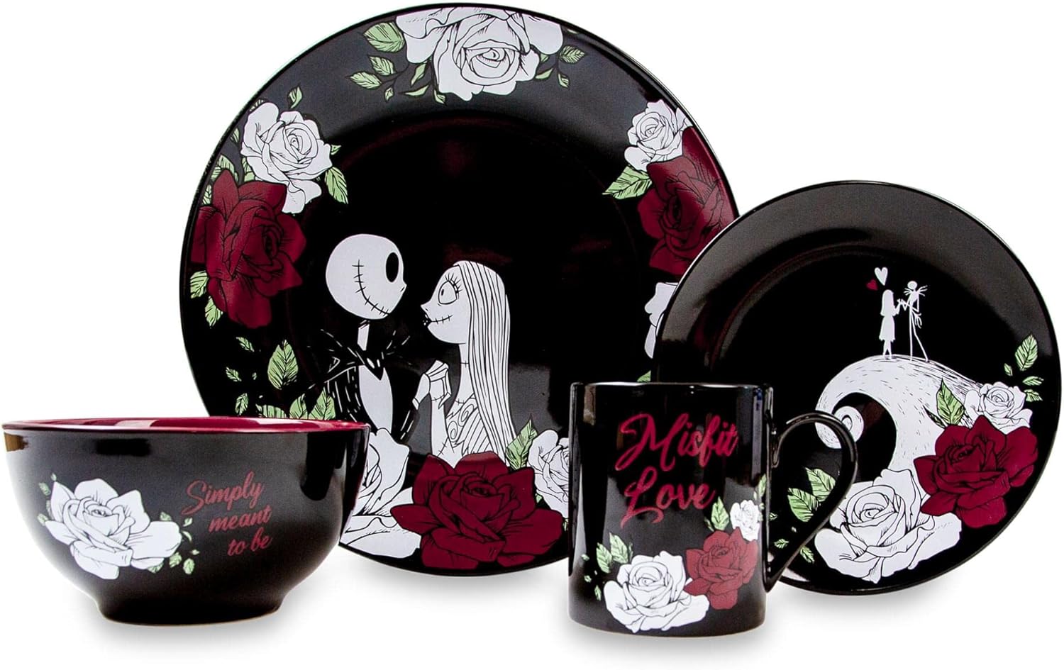 Disney Nightmare Before Christmas Jack and Sally Roses 16-Piece ...