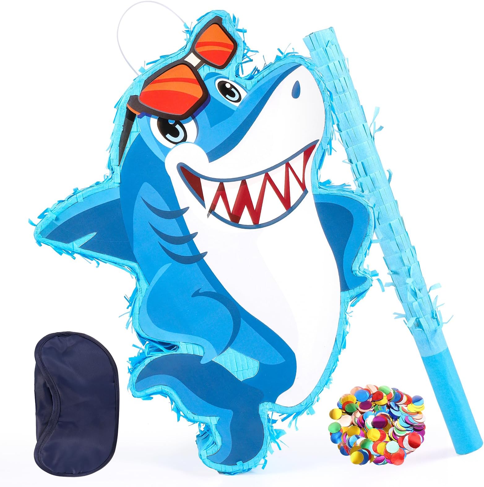Amazon.com: Jawsome Shark Pinata - Shark Party Supplies and Decoration ...