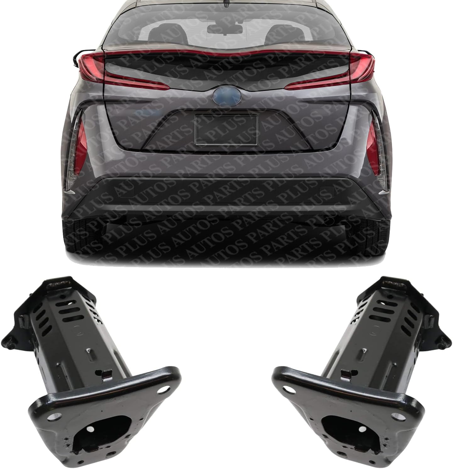 Amazon.com: AUTOS PARTS PLUS Set Of 2 Rear Bumper Reinforcement Bracket ...
