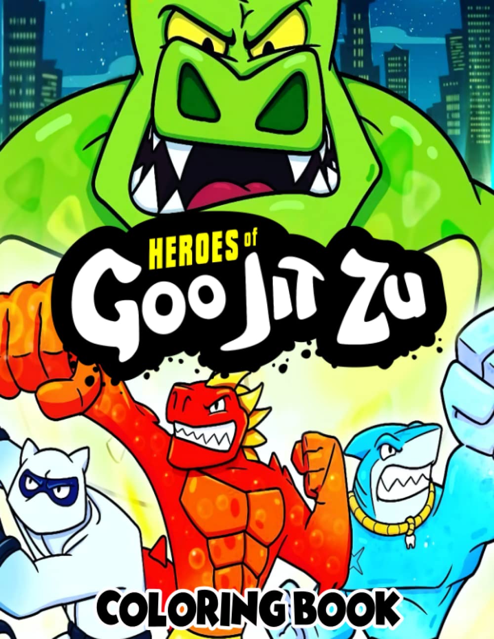 Goo Jit Zu Coloring Book 60 Great Coloring Pages Kids | Desertcart INDIA