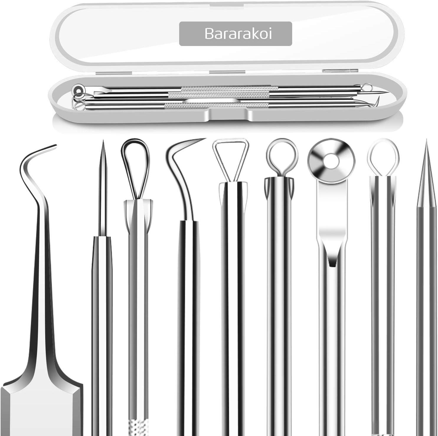 Amazon.com: 5PCS Blackhead Remover Comedone Extractor, Curved Blackhead ...