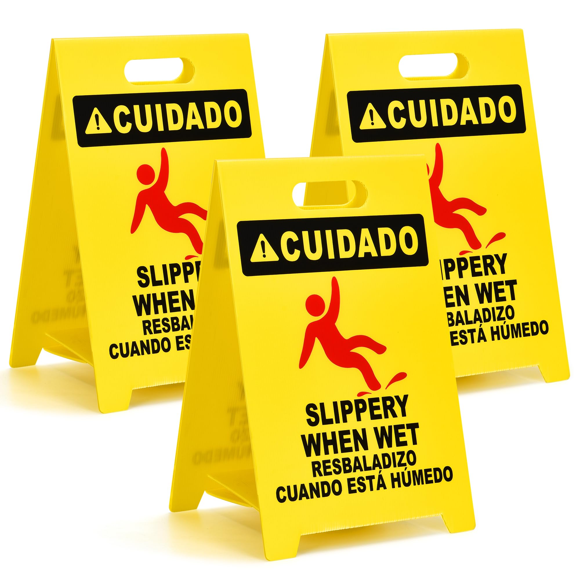 Amazon.com: MATTHEW CLEANING 19'' Industrial Wet Floor Sign 3 Pack 2 ...