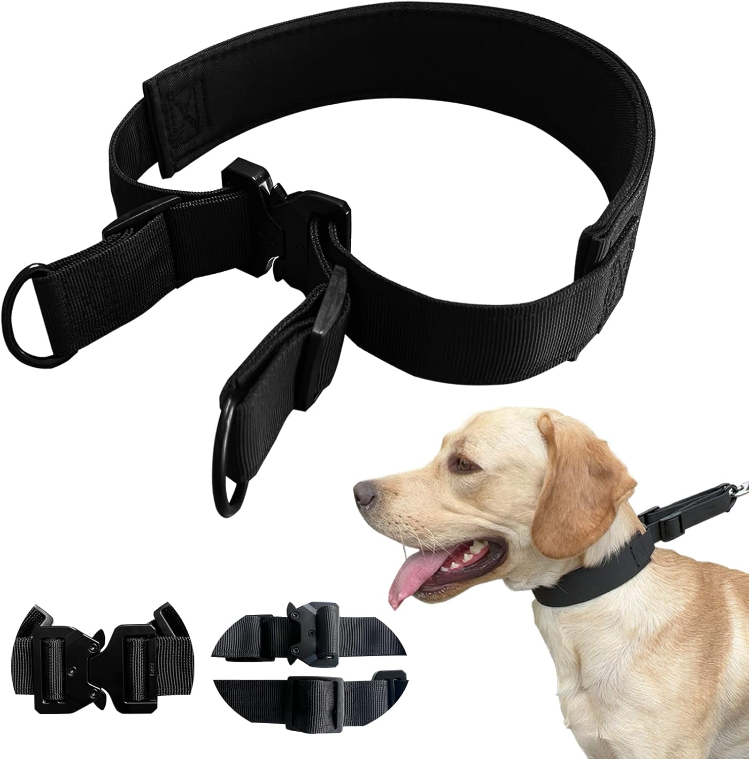 Amazon.com : Tactical Dog Collar, Adjustable Dog Collar, Three Layers ...