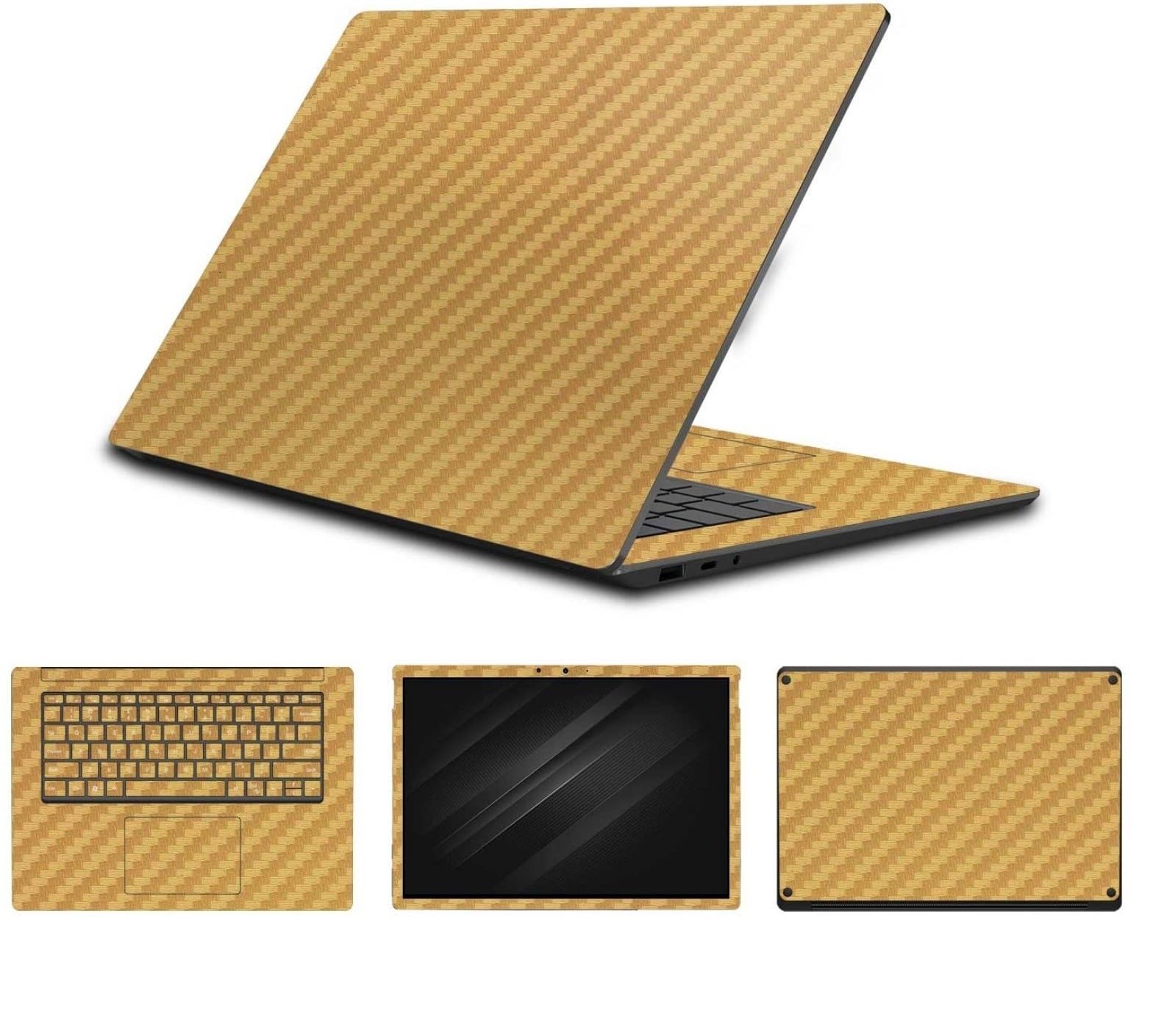 WISDOM Carbon Fibre All Laptop/Trackpad Skin Sticker Lamination Decal ...