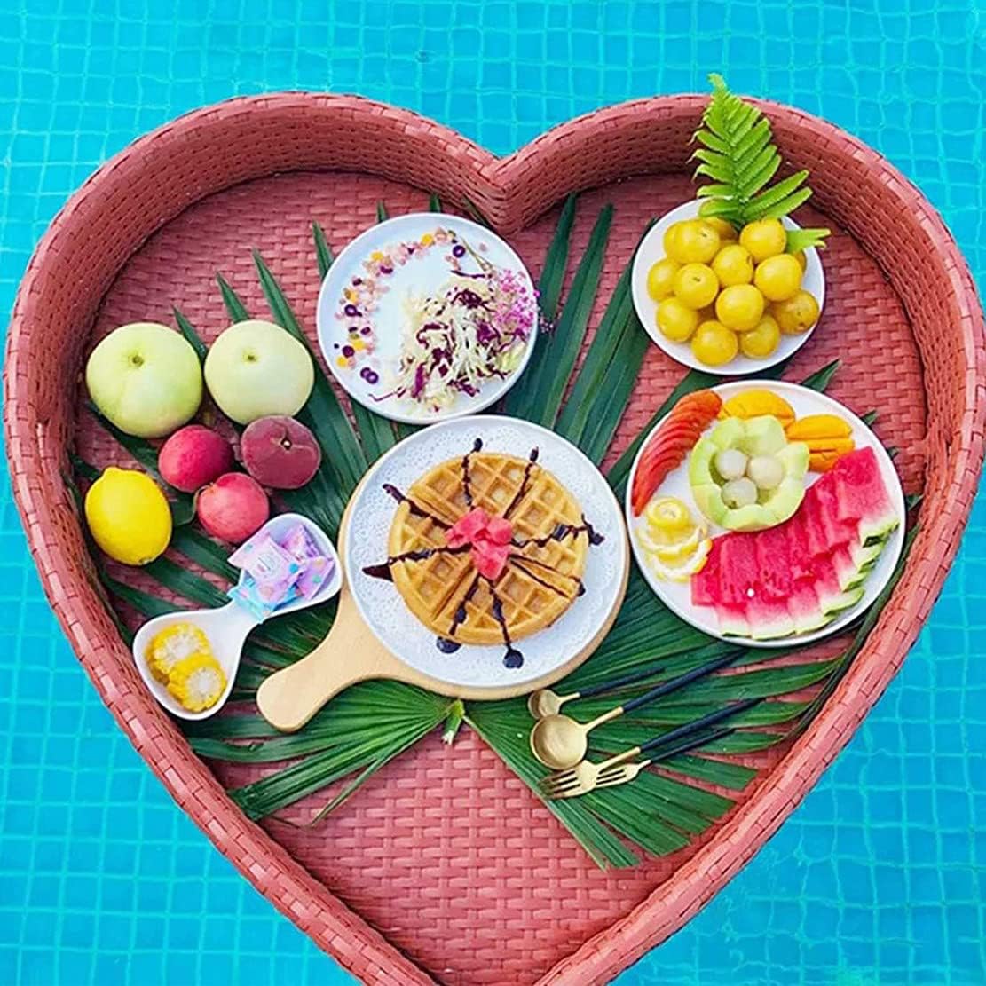 Amazon.com: Floating Tray Rattan Floating Serving Tray Table Bar ...