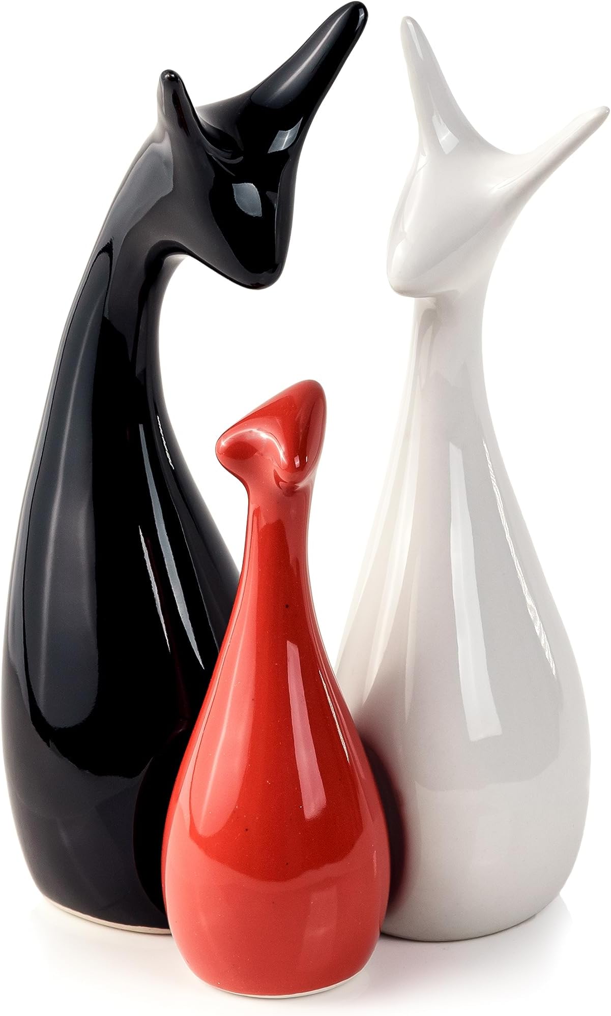 Buy NAVINYA Home Décor Elephant Family | Matte Finish Ceramic Figures ...
