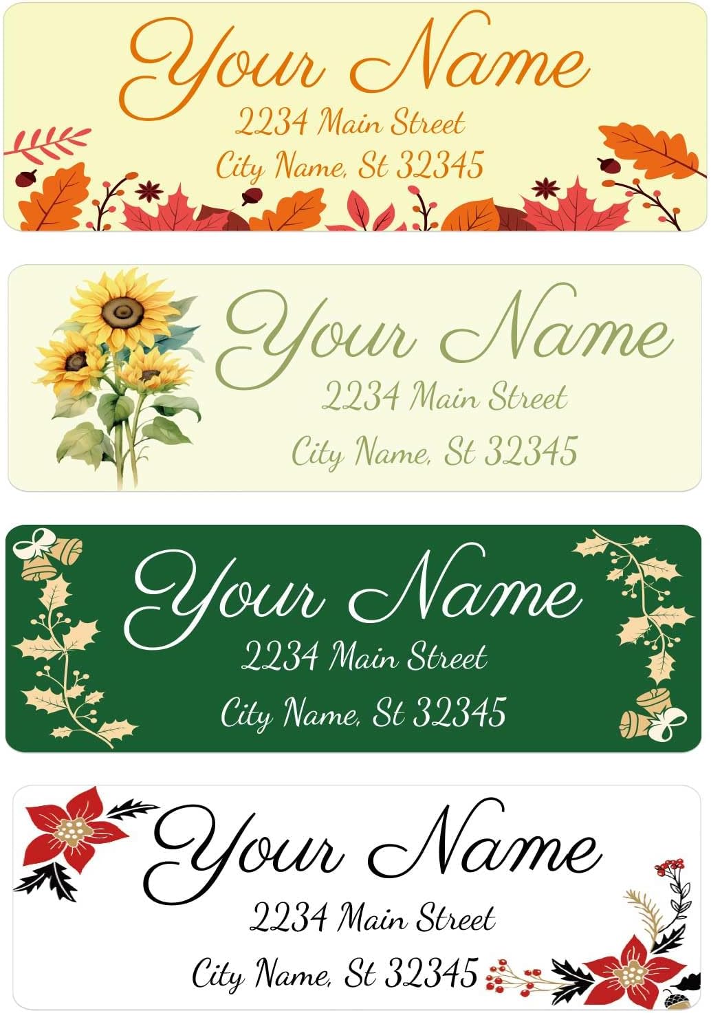 Amazon.com : Personalized Address Labels mailing Labels Stickers ...