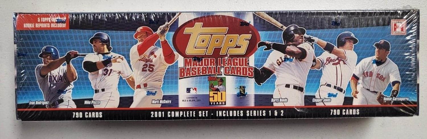 Amazon.com: 2001 Topps Baseball Complete Card Set 790 Complete Series 1 ...