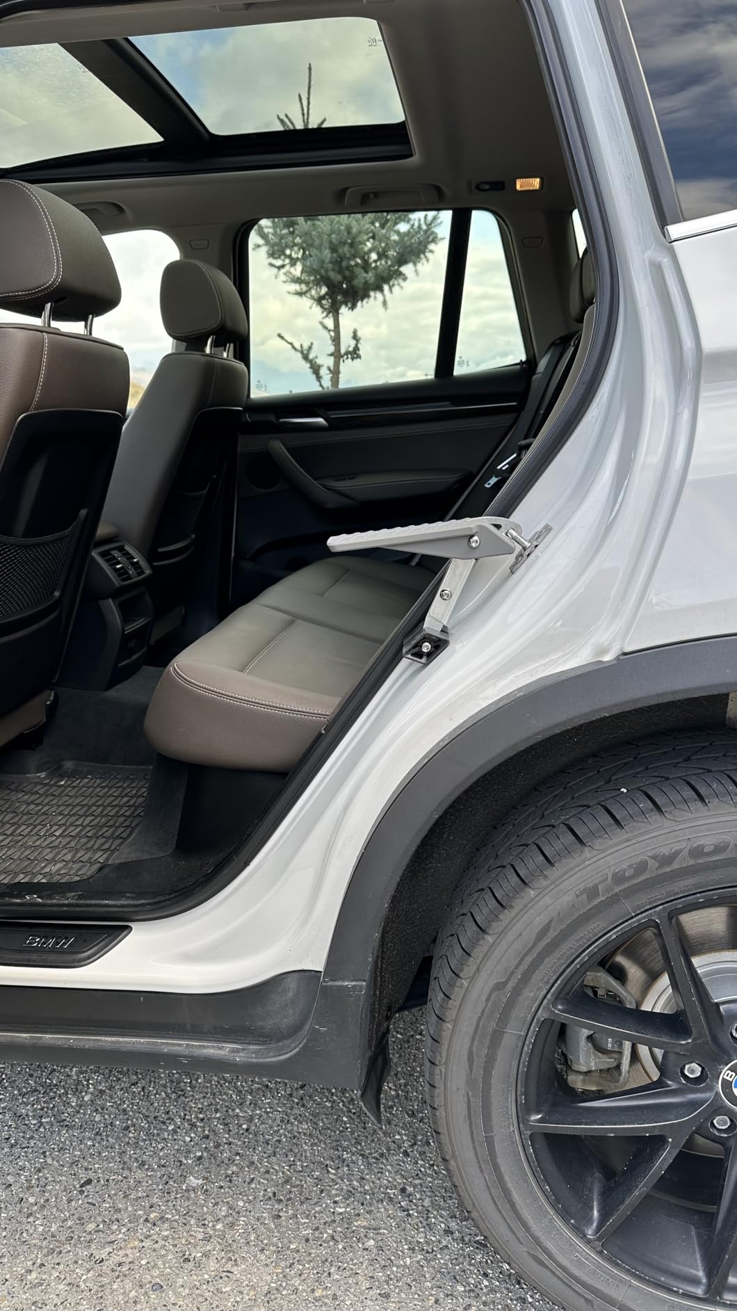 TOOENJOY 5 Gears Universal Car Door Step Door Latch Hook, Foldable ...