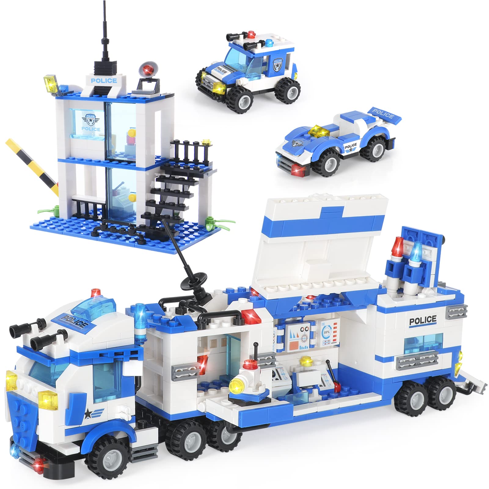 SWAT City Police Station Building Blocks Toys, with Anti-Terrorism ...
