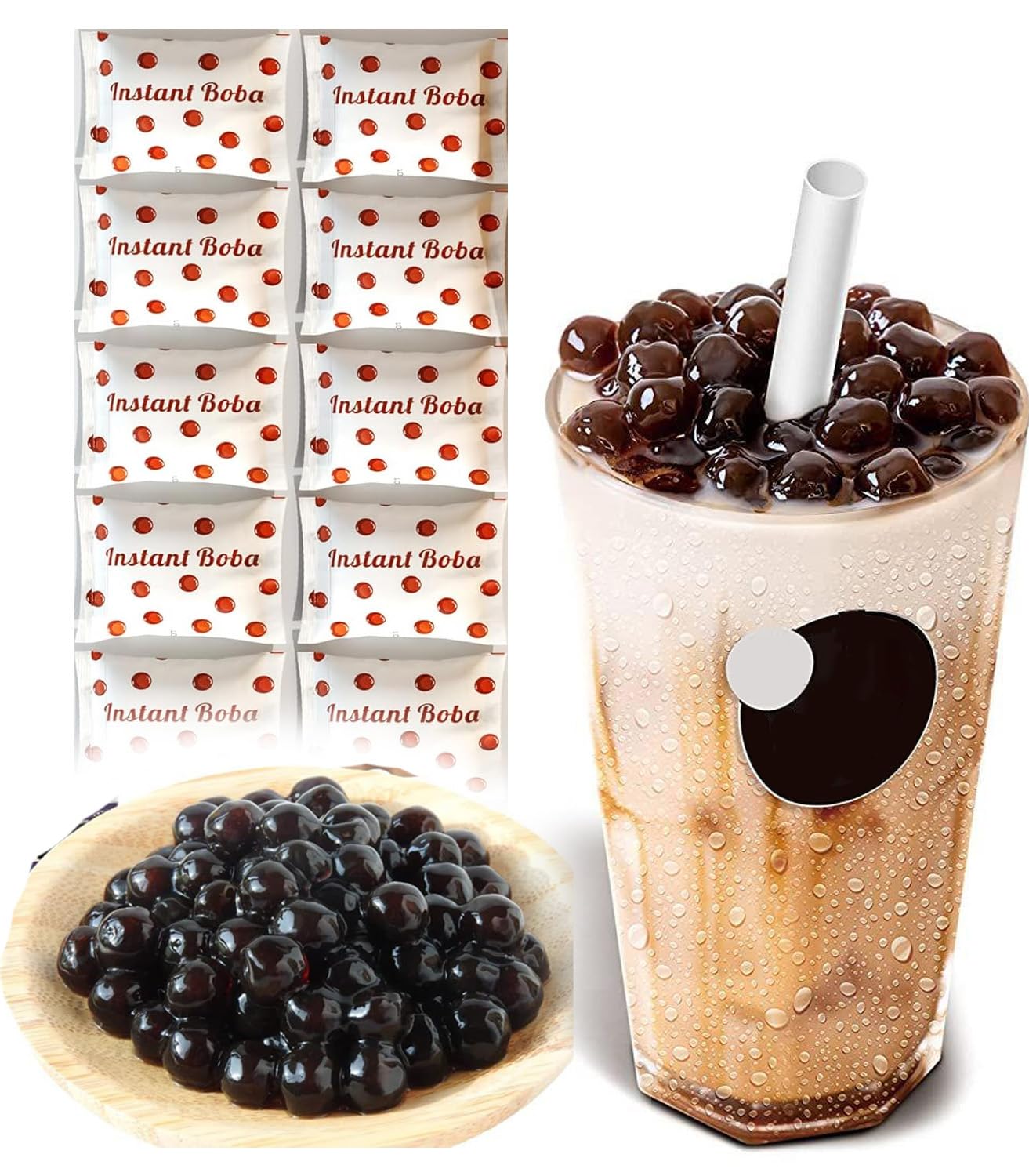 Snapklik.com : 10 Packes Black Tapioca Pearls For Bubble Tea Kit ...