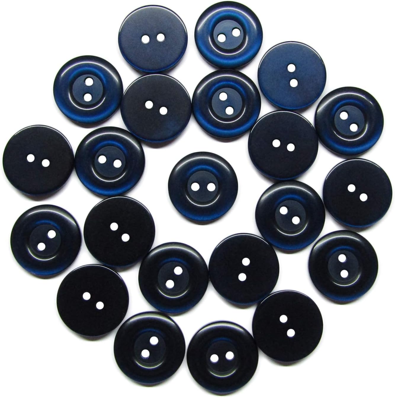 Amazon.com: Slimline Buttons 9/16" Navy Blue 6pc Hook #55