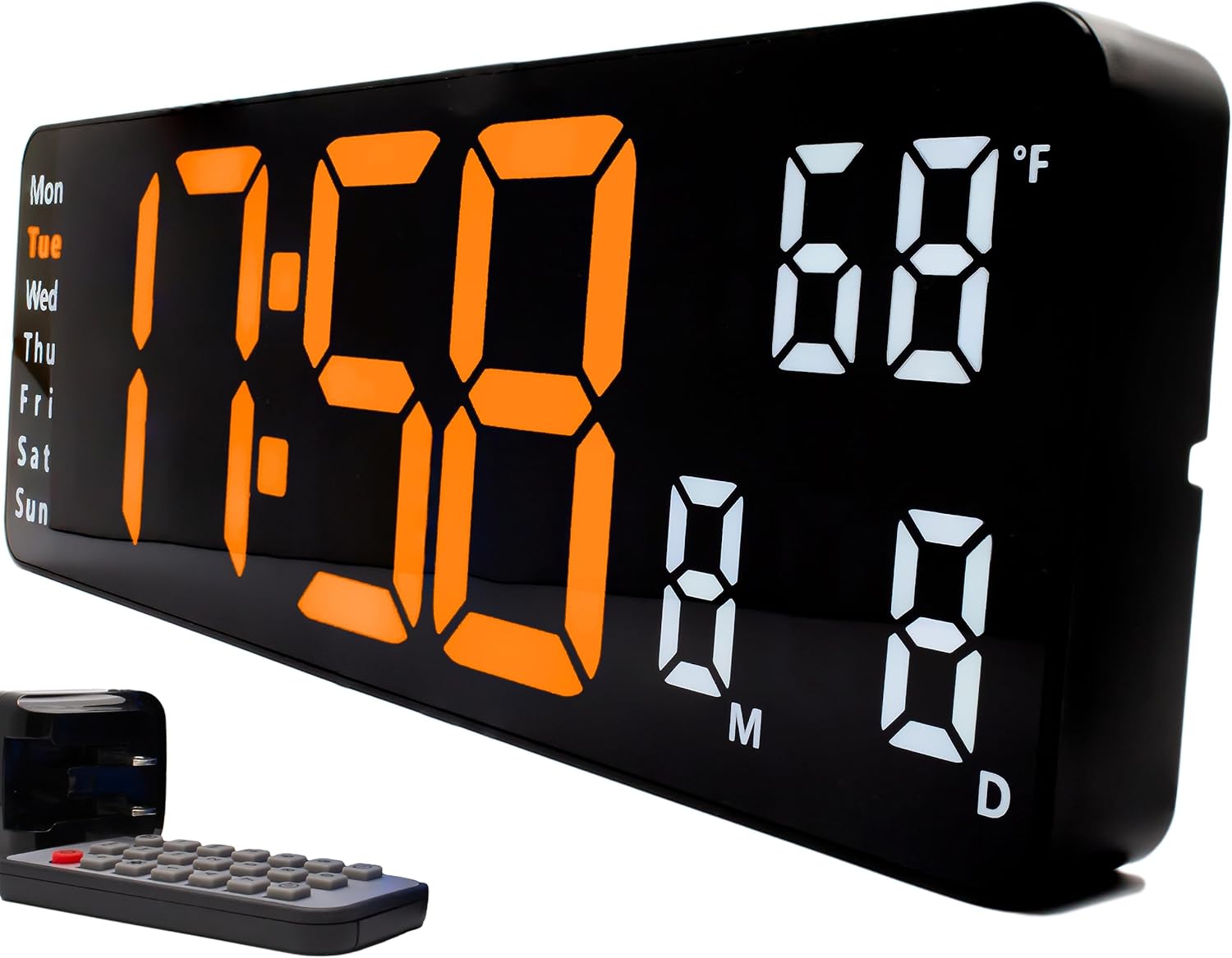 Amazon.com: Opis Clock 1 (XL Orange & White): The Two-Color Large ...