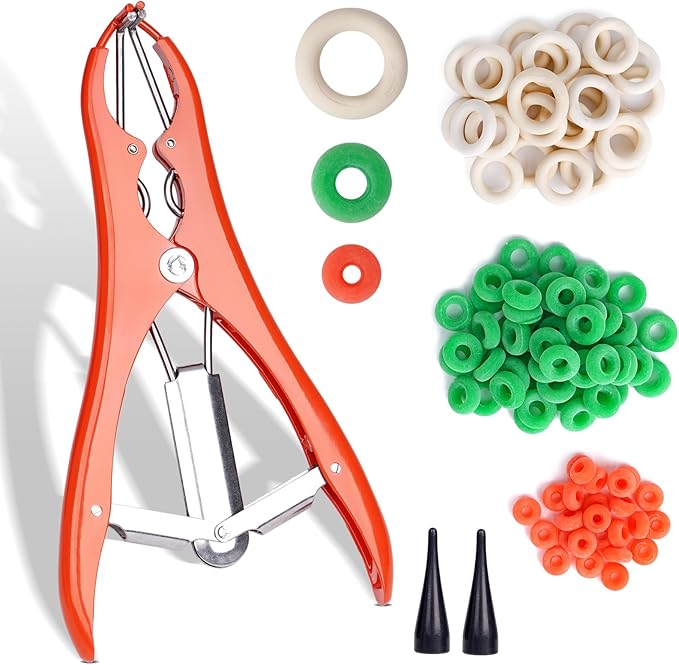 Amazon.com : KHEARPSL Goat Banding Kit Livestock Castration Bander ...