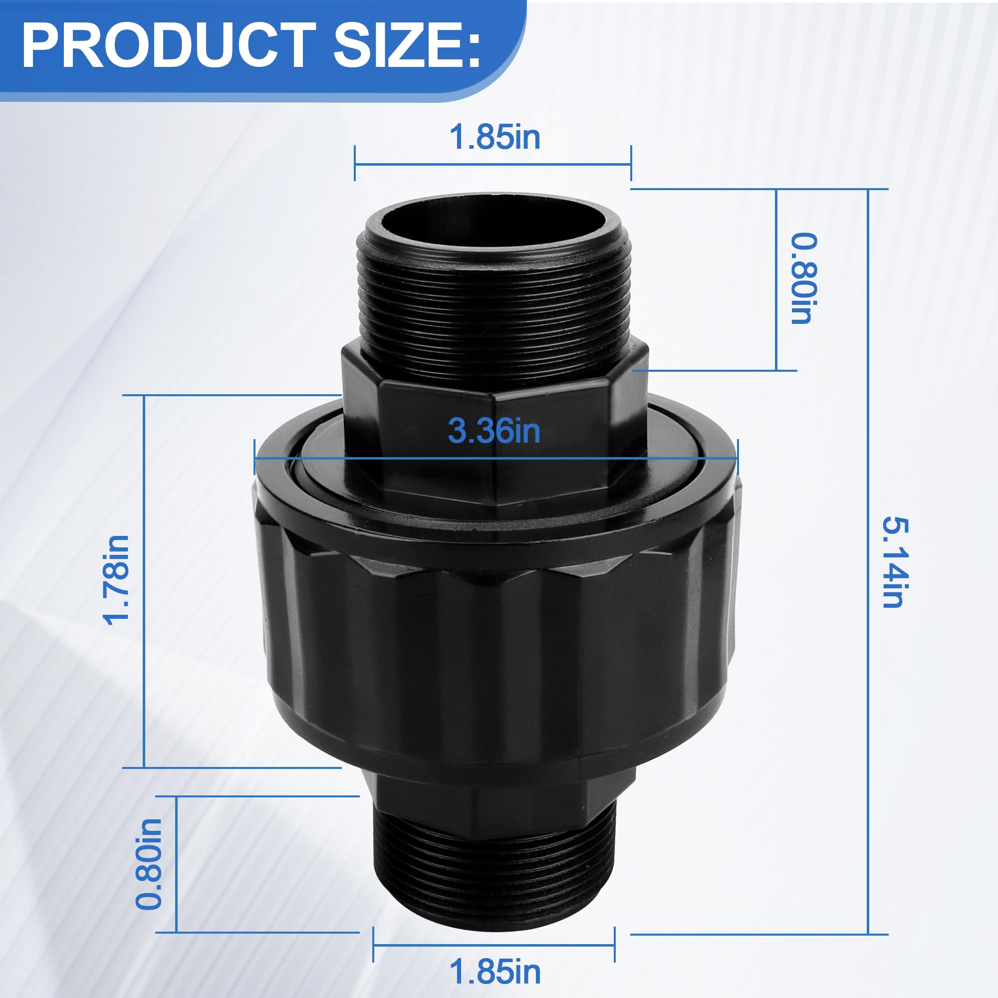 Snapklik.com : GYPNS SP1480BLK Pool Filter Pump Connector For Hayward ...