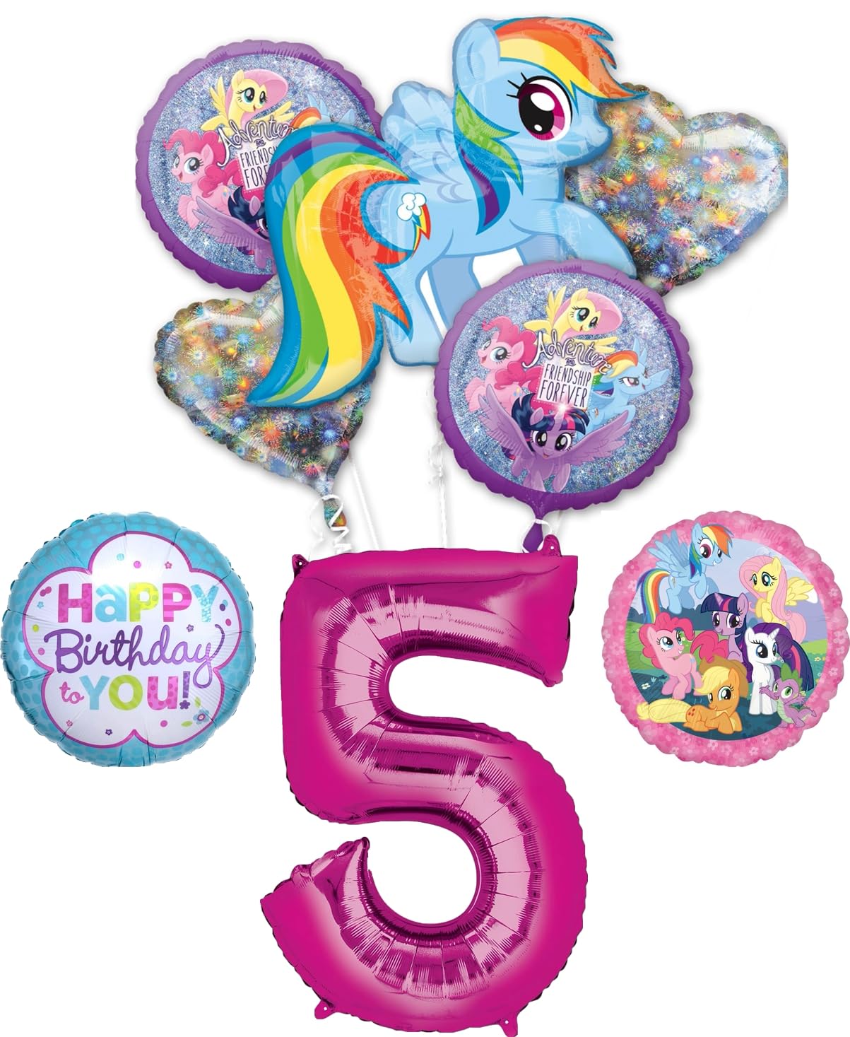 Snapklik.com : My Little Pony 5th Birthday Party Supplies Rainbow Dash ...