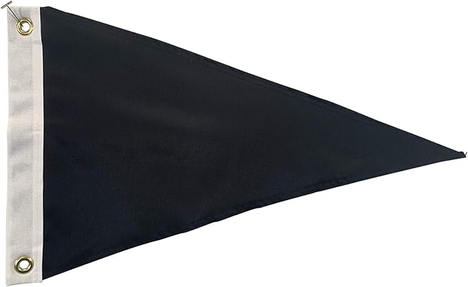 Amazon.com : 12x18" Black Blank Nylon Pennant Flags - Proudly Made in ...