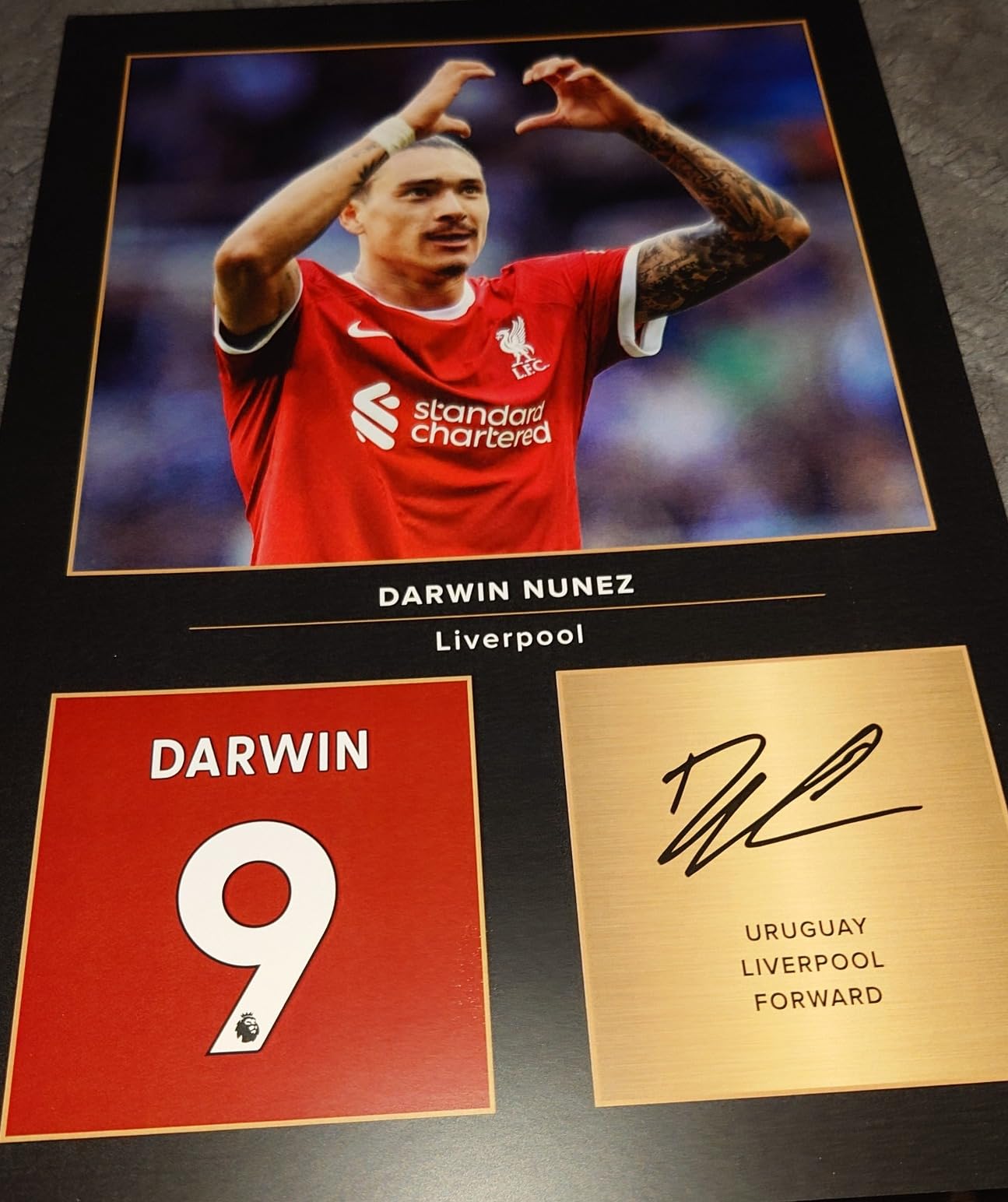 Icons Wall Art Darwin Nunez Signed A4 Printed Photo Picture Display ...