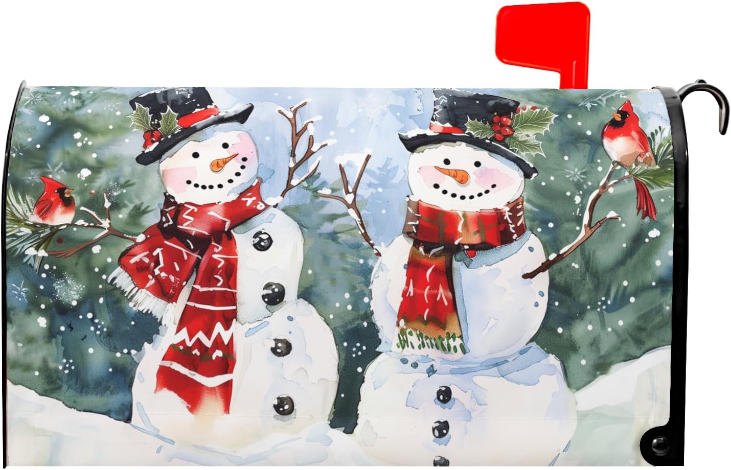 Amazon.com: CORNER LACE Retro Theme Winter Snowman Mailbox Cover ...