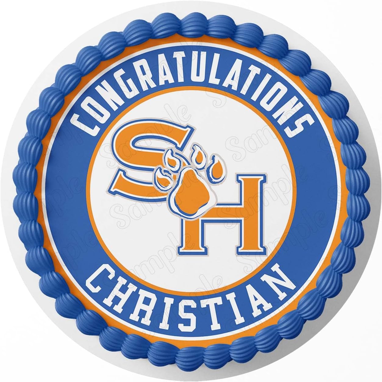 Amazon.com: Cakecery Sam Houston State University Edible Cake Topper ...