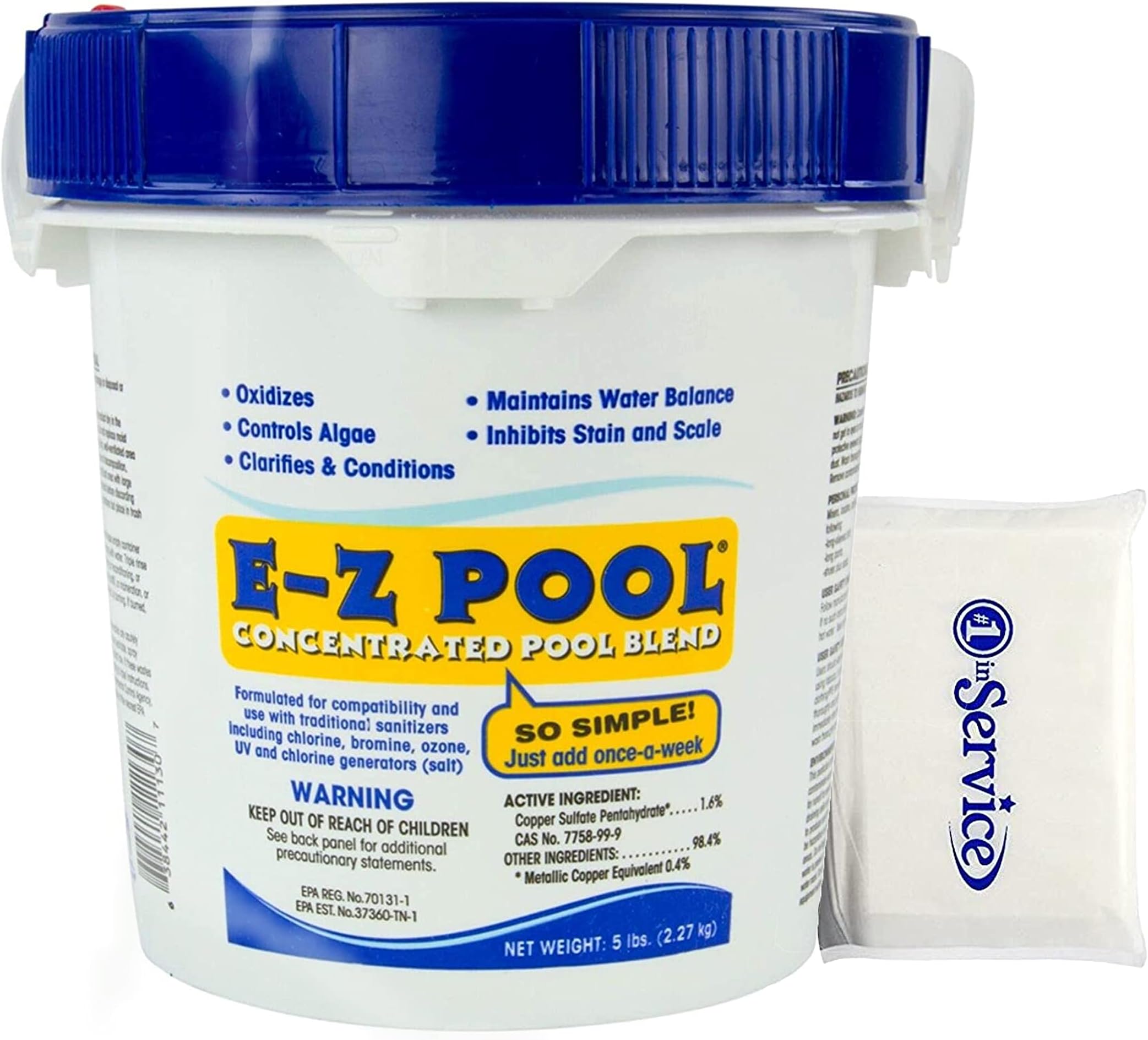 Amazon.com : E-Z Pool Weekly All in 1 Concentrated Outdoor Swimming ...