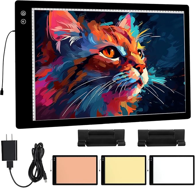 Amazon.com: Rechargeable A2 Light Pad, 3-Color Light Setting Diamond ...