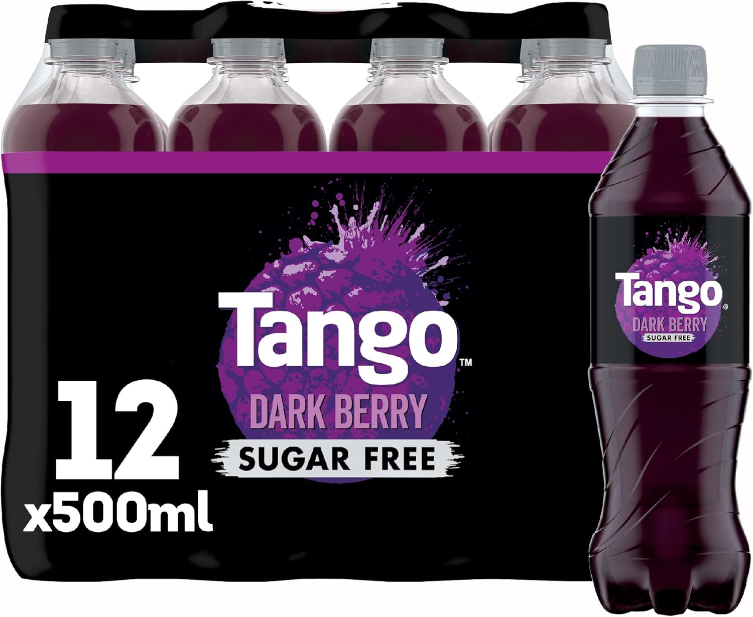 Tango Sugar Free Dark Berry 500 ml Pet x 12 : Amazon.co.uk: Grocery