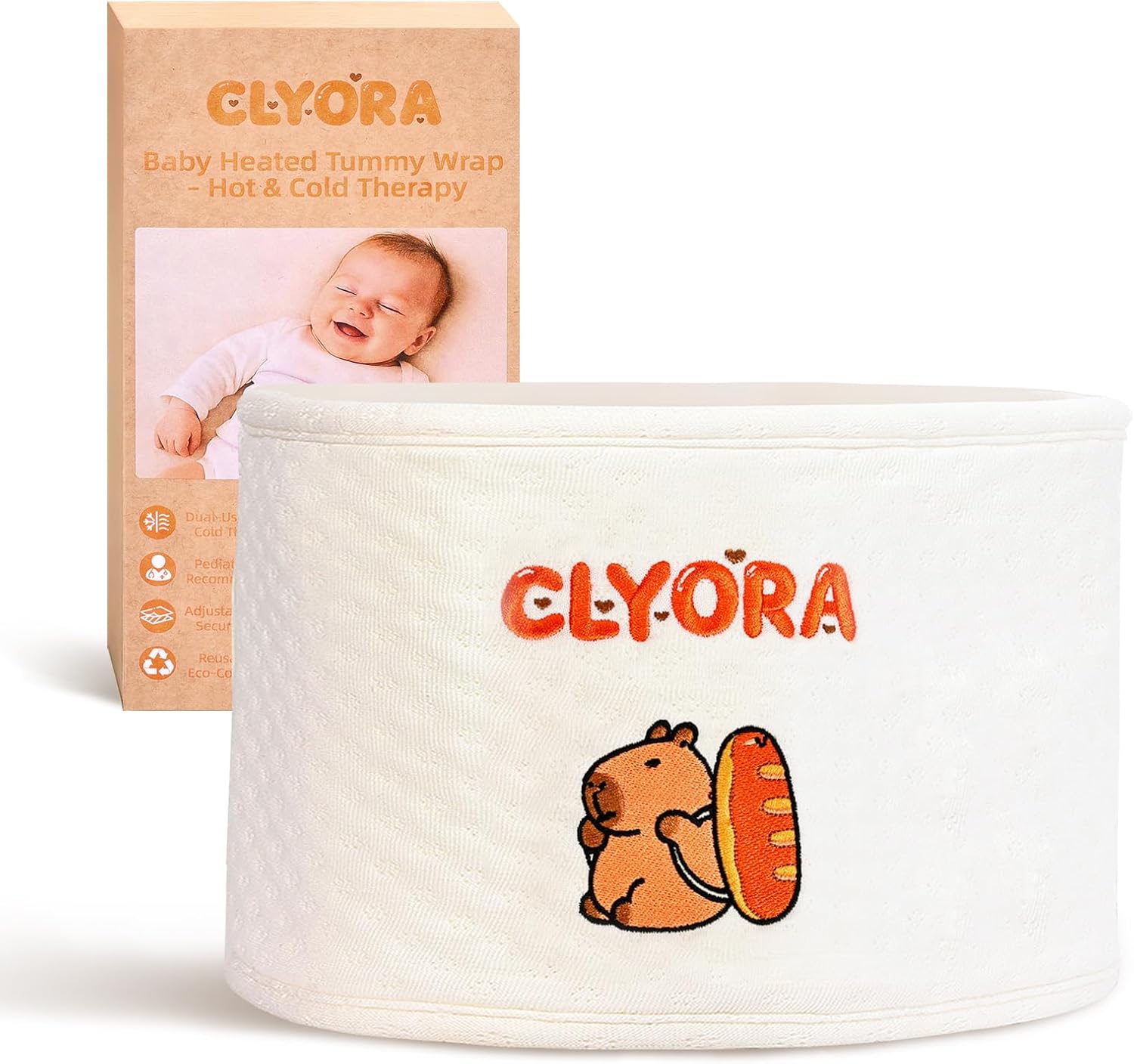 Amazon.com: CLYORA Heated Baby Belly Band for Colic & Gas Relief ...